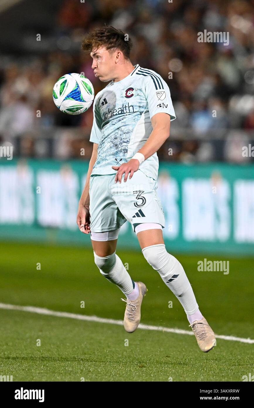 Commerce City, USA. 12th Apr, 2025. April 12, 2025: Colorado defender ...