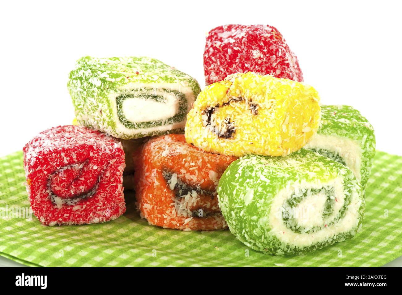 Turkish delight stacked on hi-res stock photography and images - Alamy
