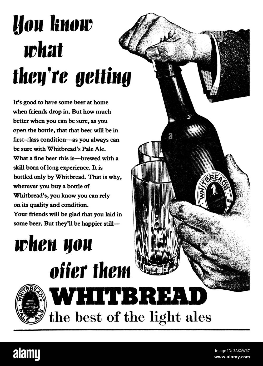 1950's drink ad Black and White Stock Photos & Images - Alamy