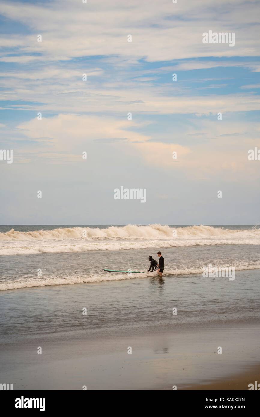 Bali, Indonesia - November 11, 2023: Cloudy day at a Balinese surf ...