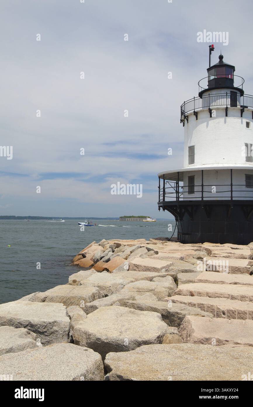 Portland Breakwater Lighthouse (Bug Light) is a small lighthouse at the ...