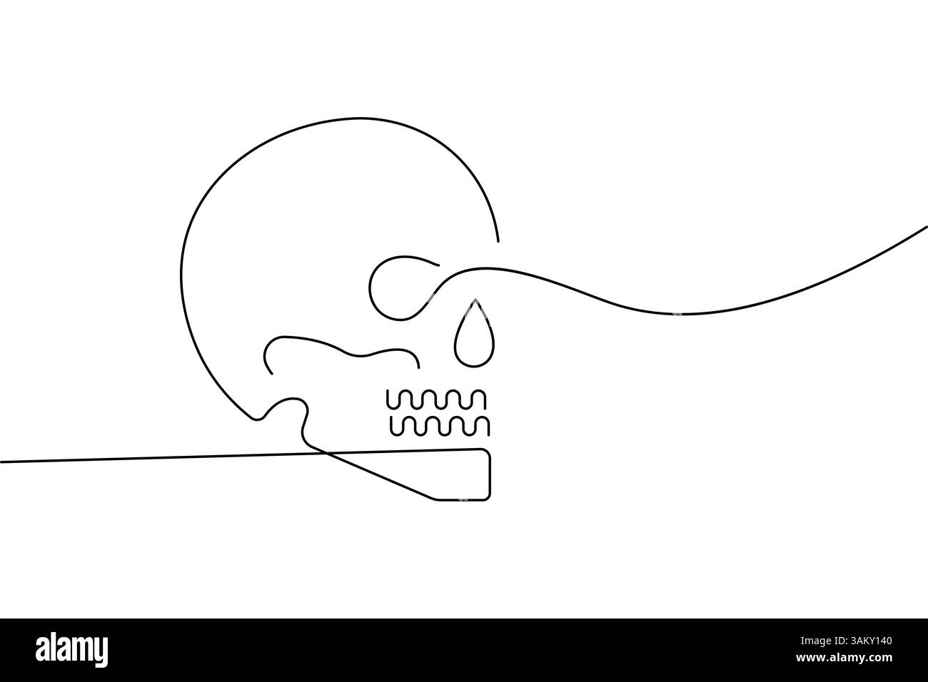 Skill continuous single line art and isolated outline vector ...