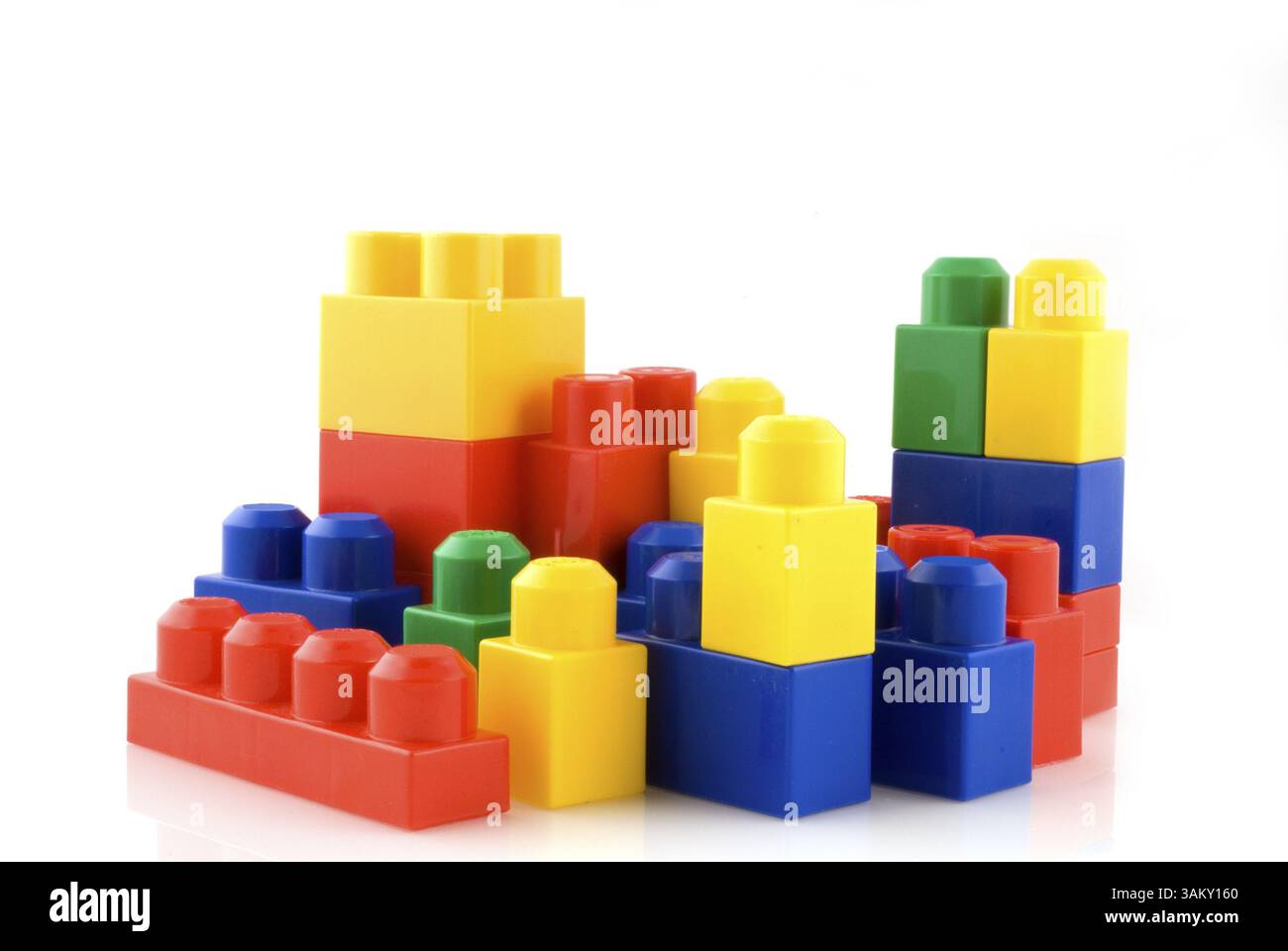 Colorful blocks for children to build with Stock Photo - Alamy