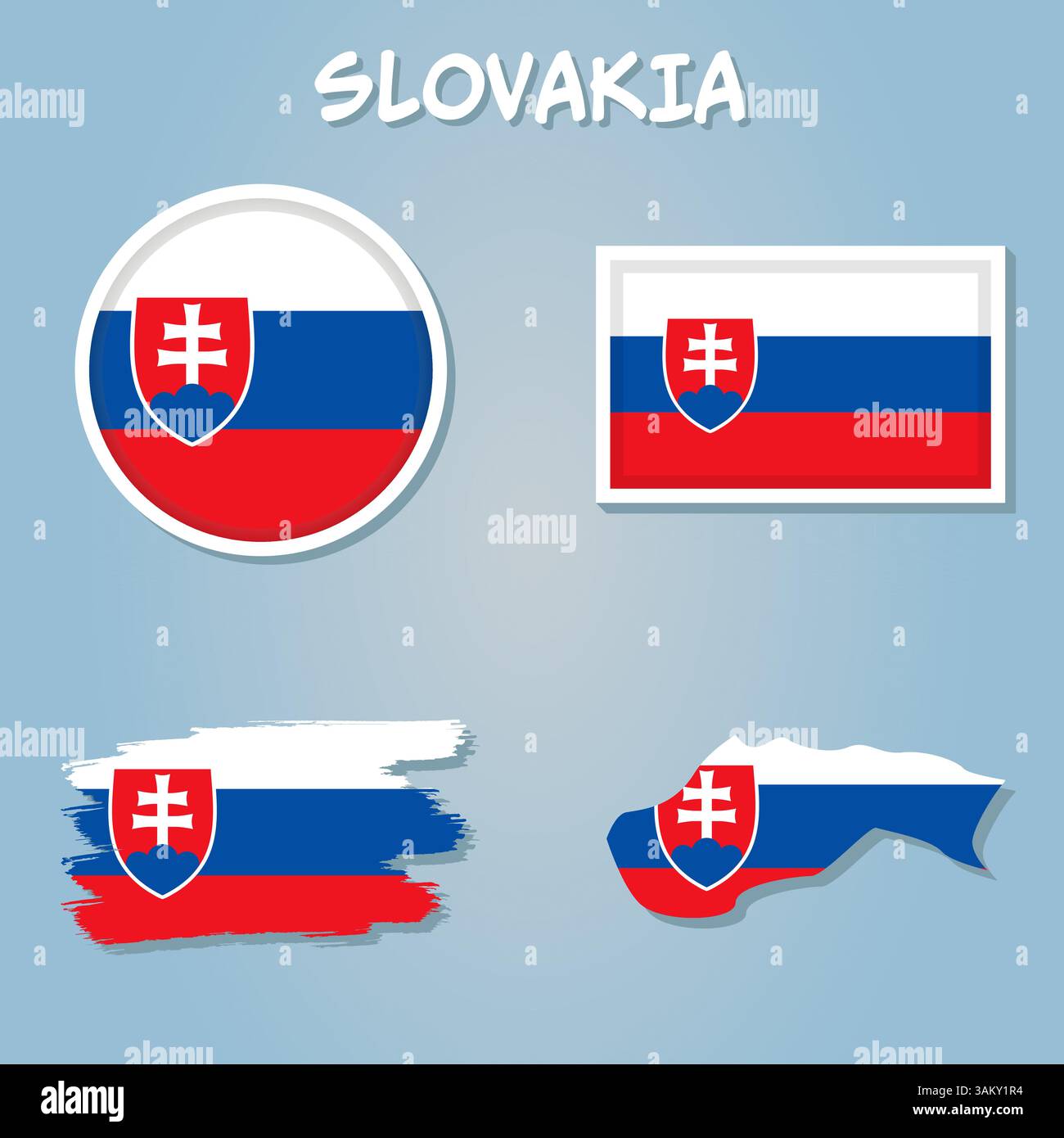 Slovakia map with Slovakia flag background Stock Vector Image & Art - Alamy