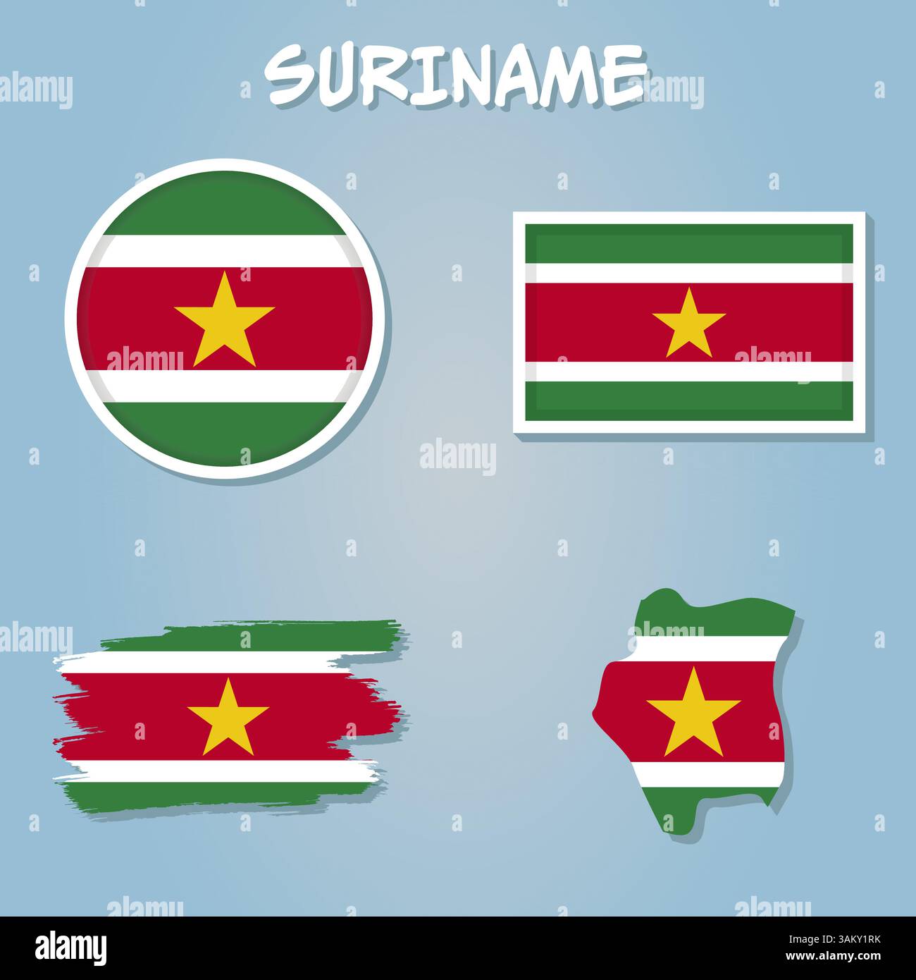 Suriname flag svg hi-res stock photography and images - Alamy
