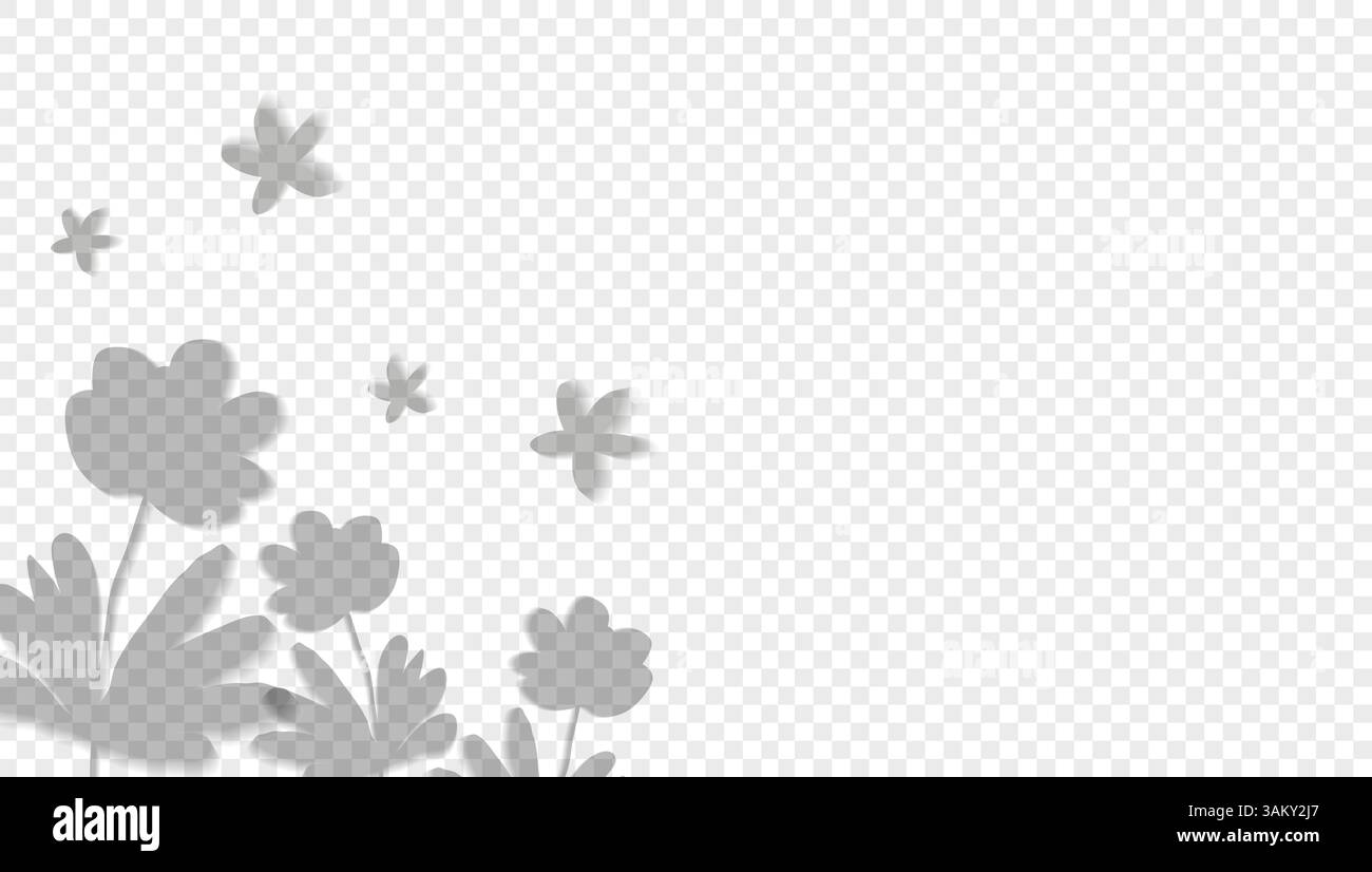 Sunlight on leaves and flowers Stock Vector Images - Alamy