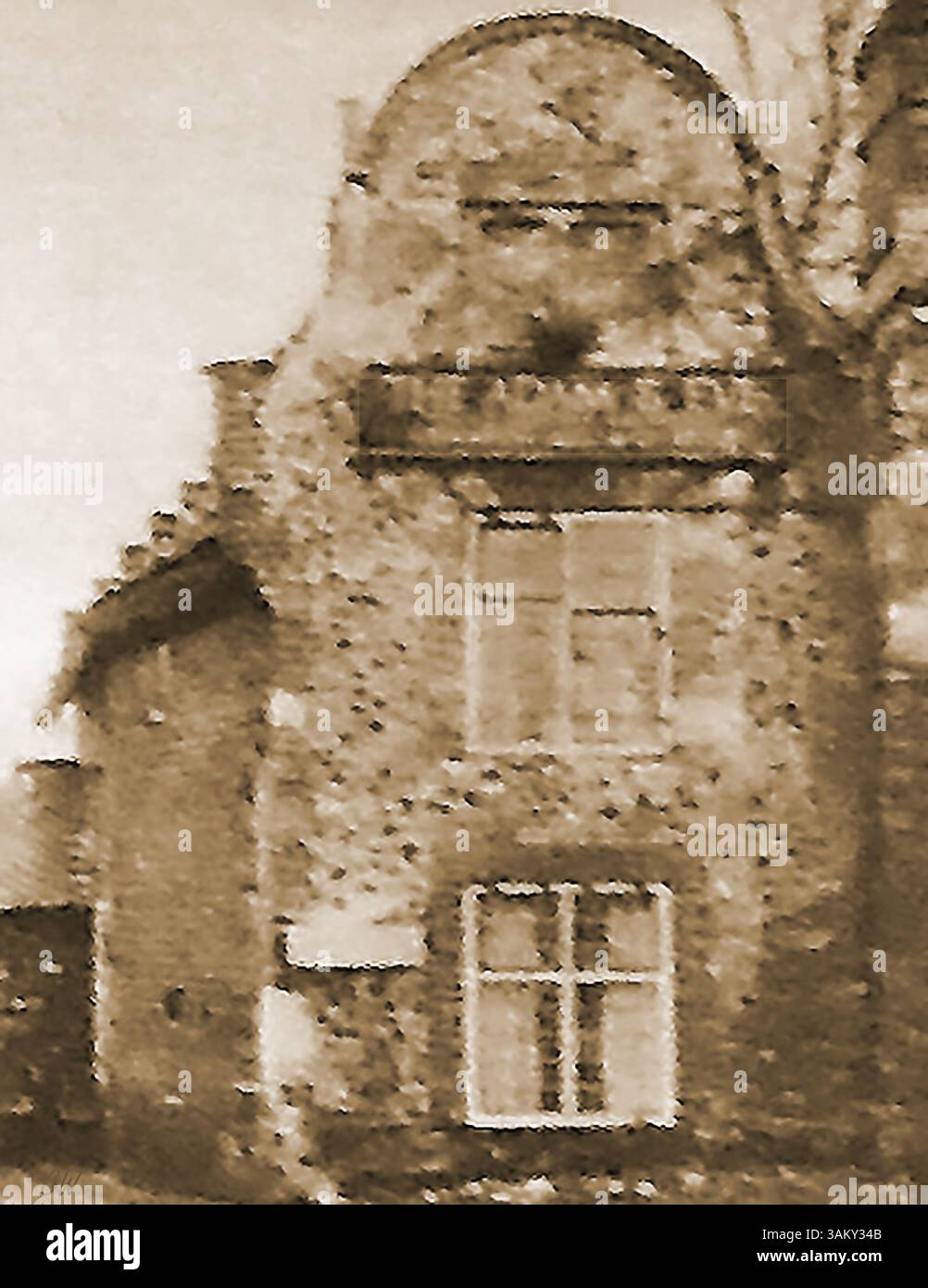 A snapshot view of The Old Adam and Eve Tavern, Bishopgate, Norwich, UK ...