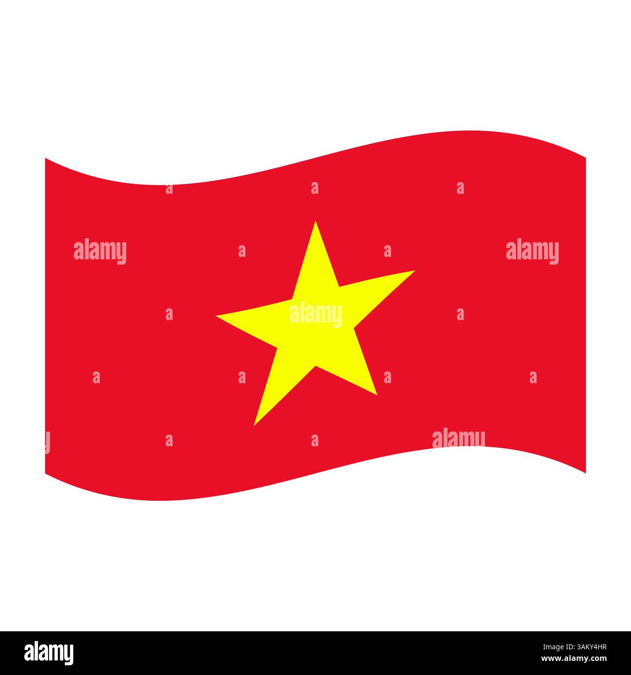 Waving Vietnamese Flag National Symbol of Vietnam Stock Vector Image & Art - Alamy