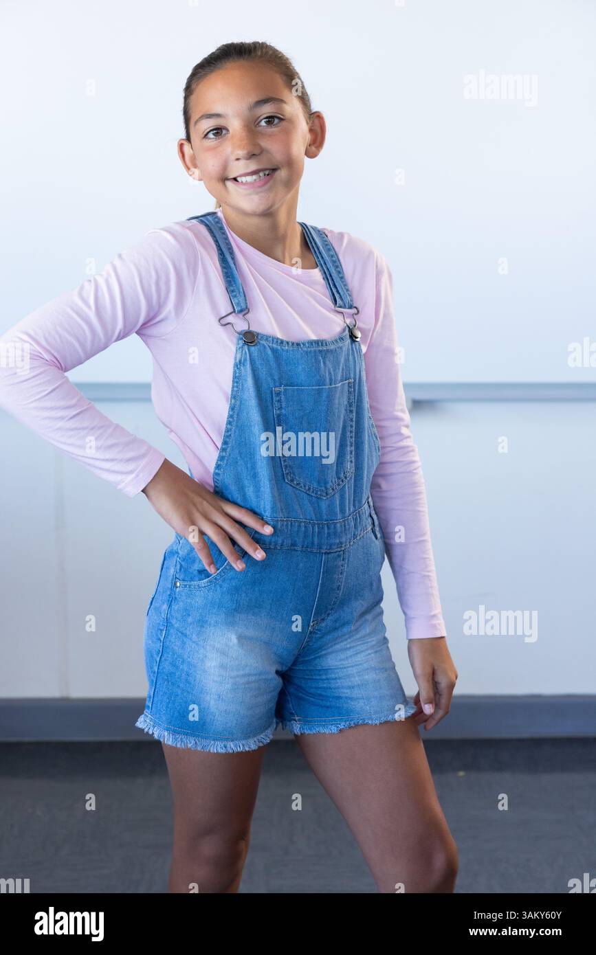 Girl in overalls hi-res stock photography and images - Alamy