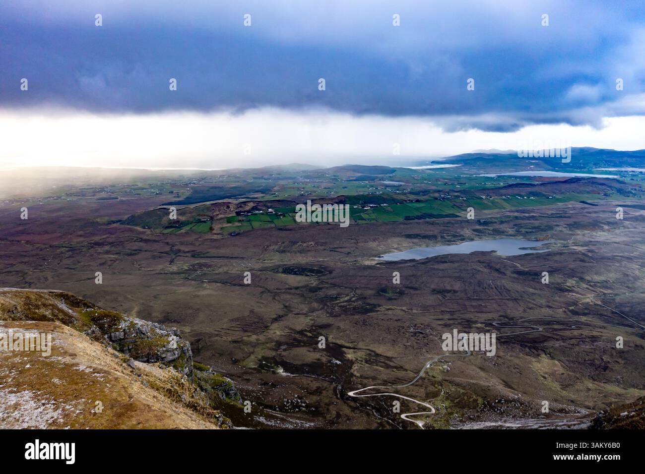 Aerial view miners path top hi-res stock photography and images - Alamy