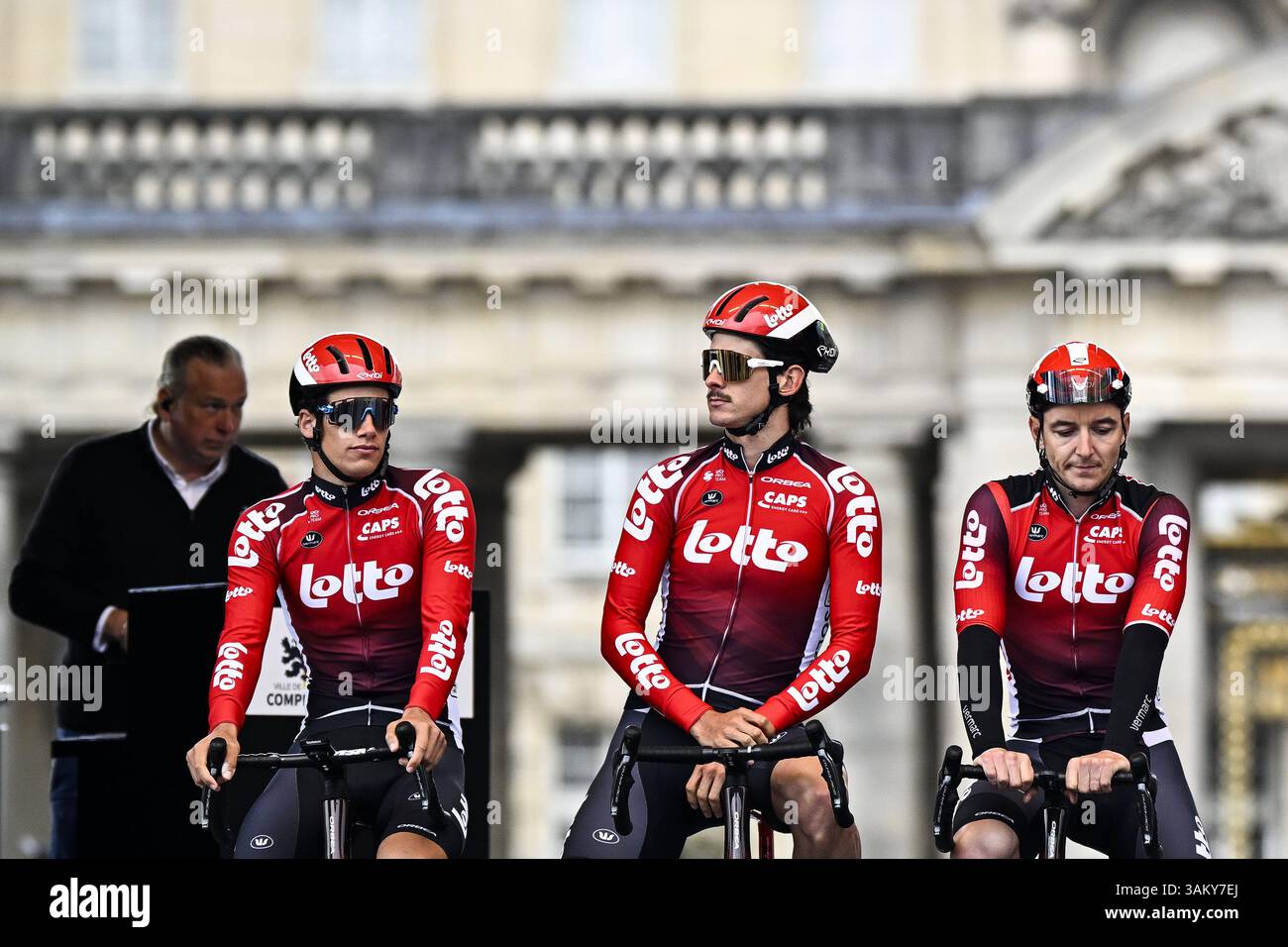 Compiegne, France. 13th Apr, 2025. Belgian Alec Segaert of Lotto ...