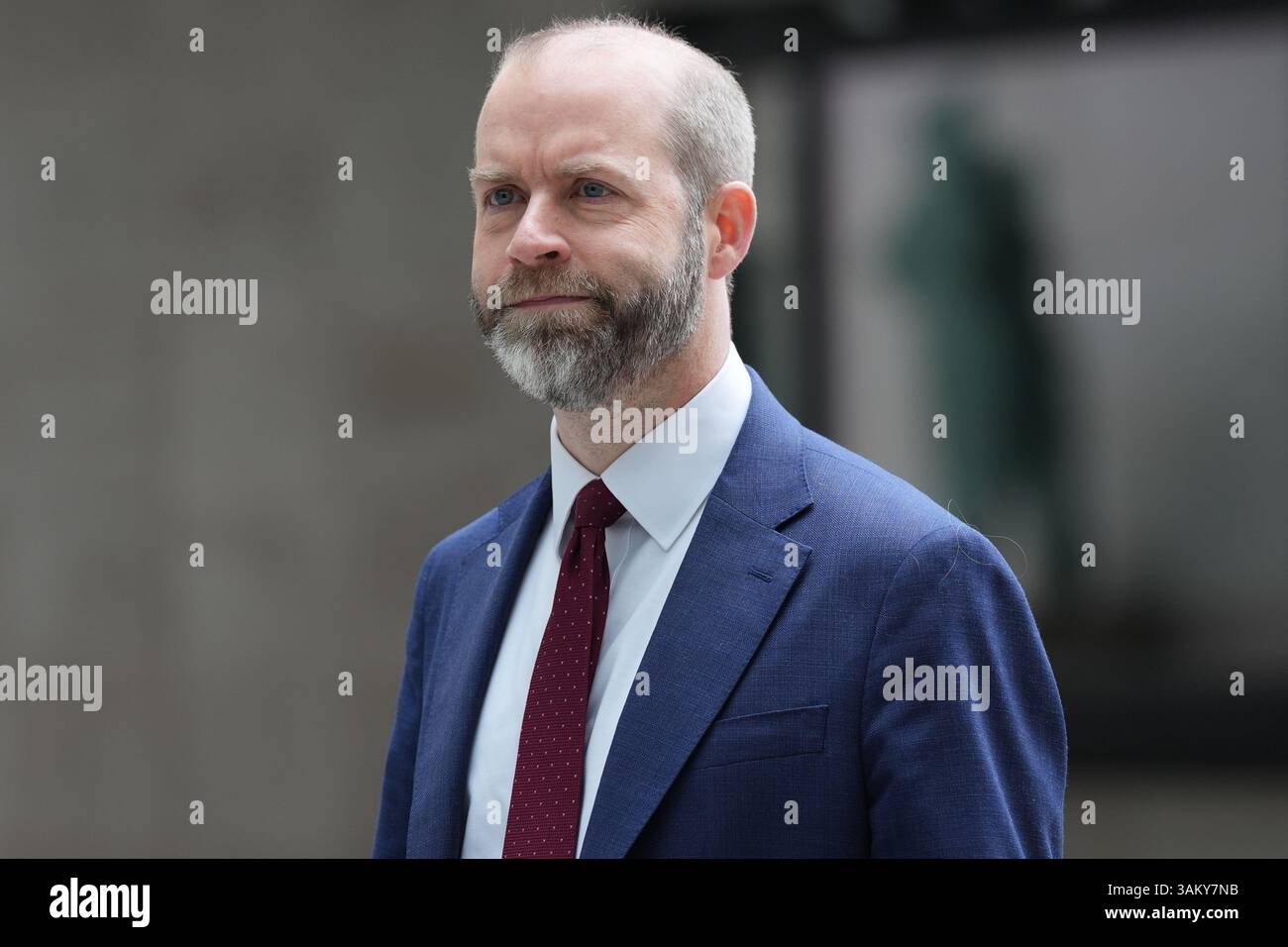 Business Secretary Jonathan Reynolds arrives at BBC Broadcasting House ...