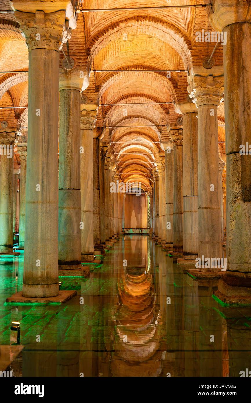 ISTANBUL, TURKIYE - MARCH 01, 2025: Basilica Cistern in Sultanahmet ...