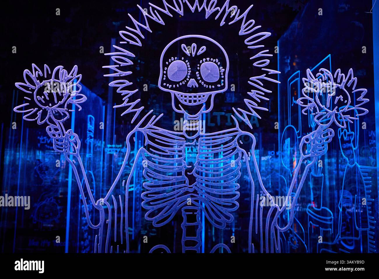 Skeleton in art scene hi-res stock photography and images - Alamy
