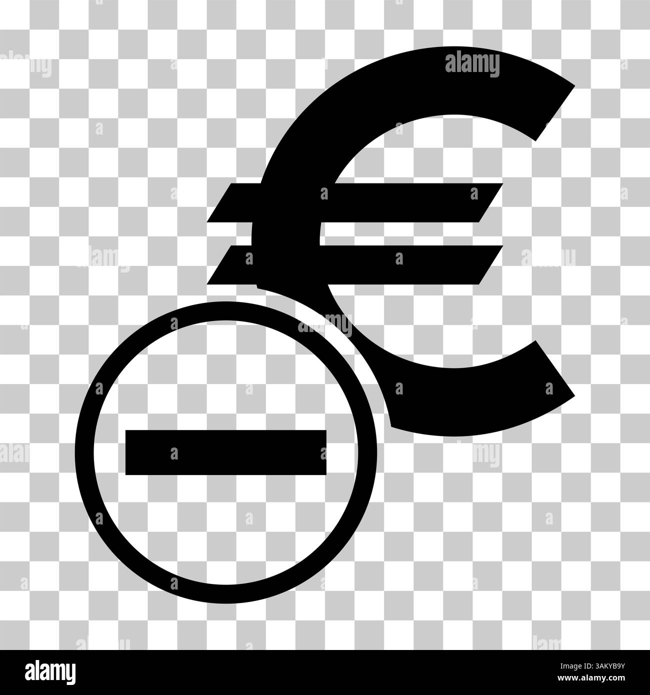 Euro money symbol, business eu cash icon, save currency bank sign ...