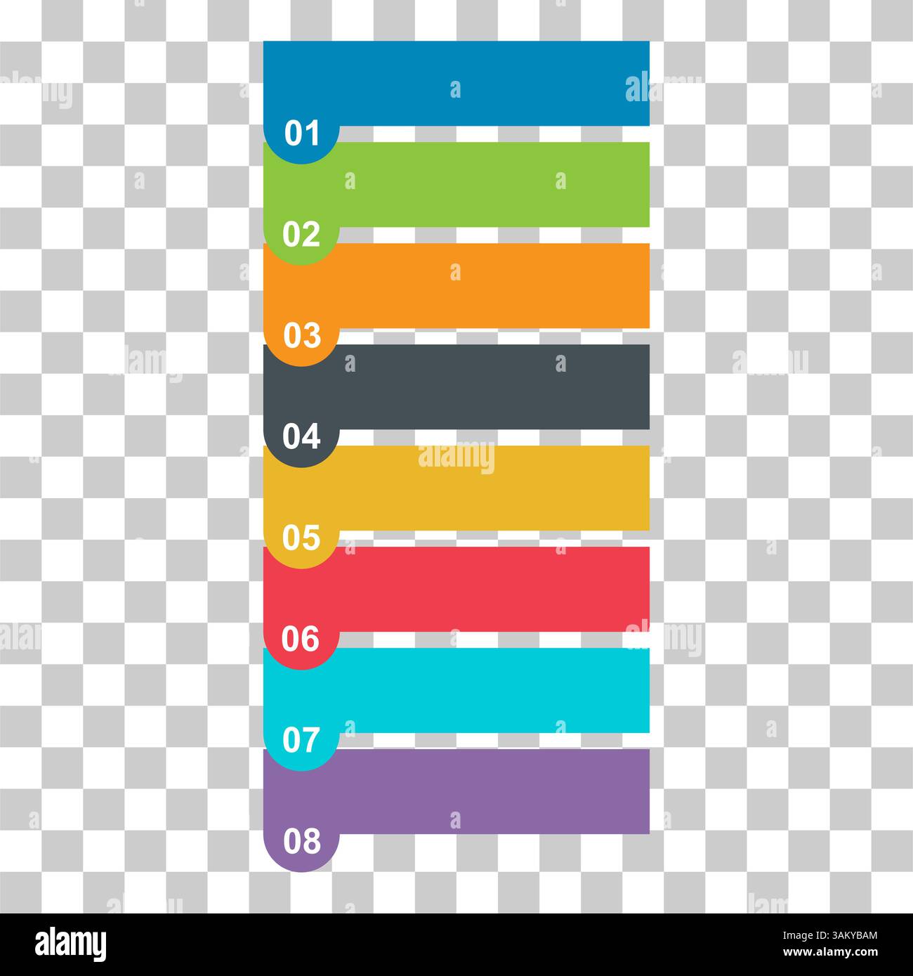 Eight step infographic vertical diagram, business information design ...