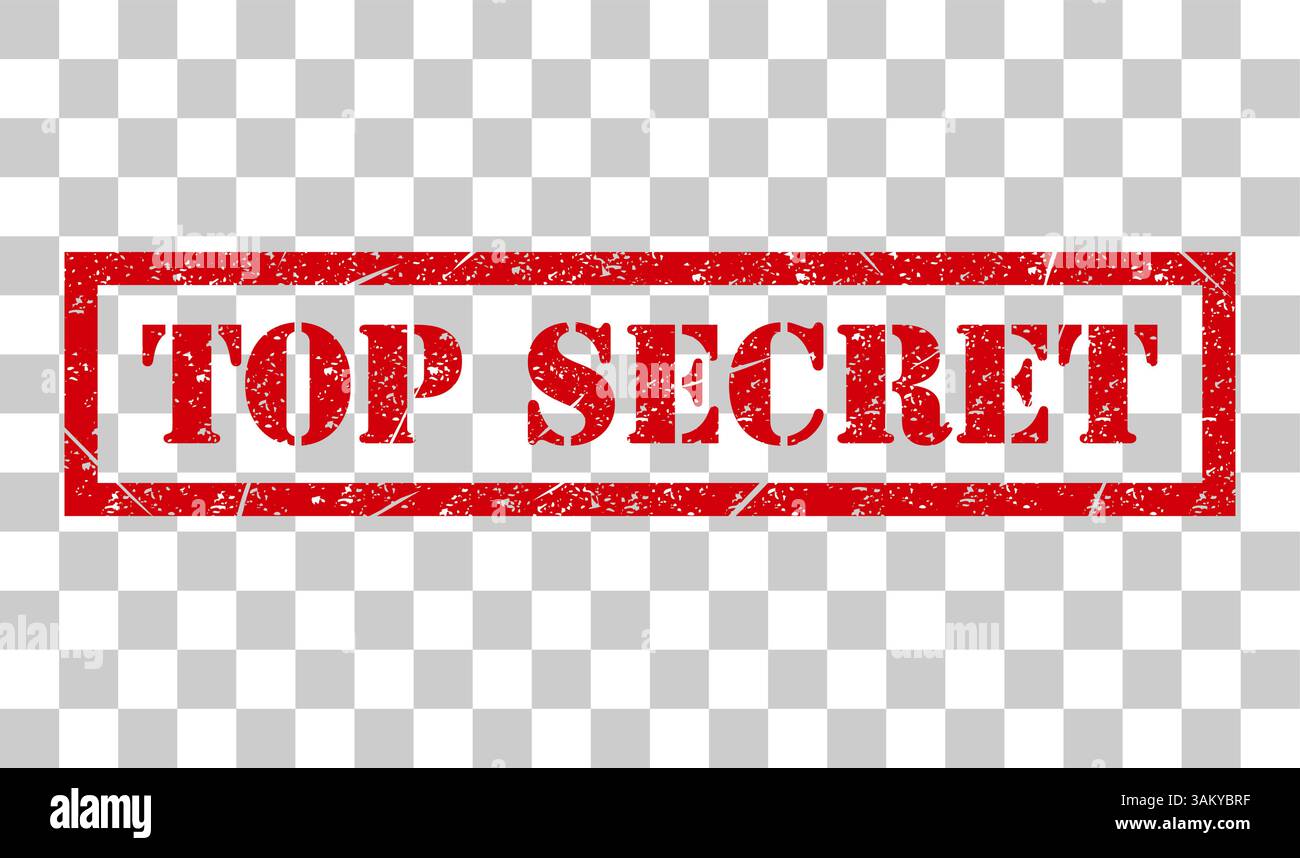 Top secret stamp symbol, label sticker sign button, text banner vector ...