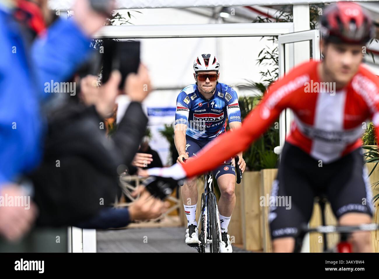Compiegne, France. 13th Apr, 2025. US Luke Lamperti of Soudal Quick ...