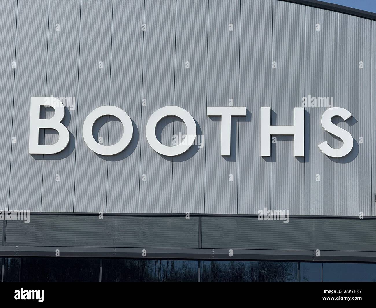 Booths Store Logo in Burscough Lancashire Stock Photo - Alamy