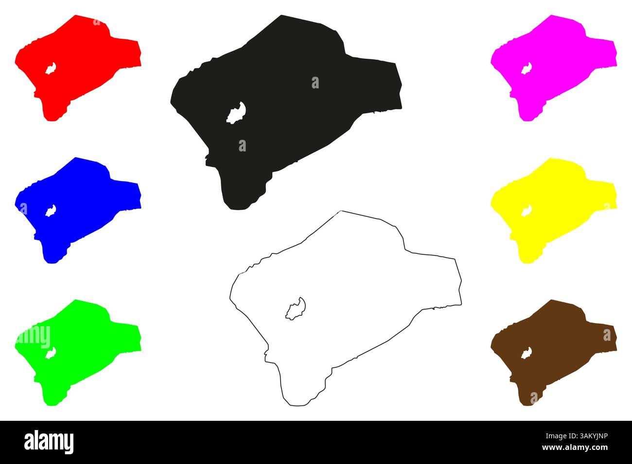 Jalna city (Republic of India, State of Maharashtra) map vector ...