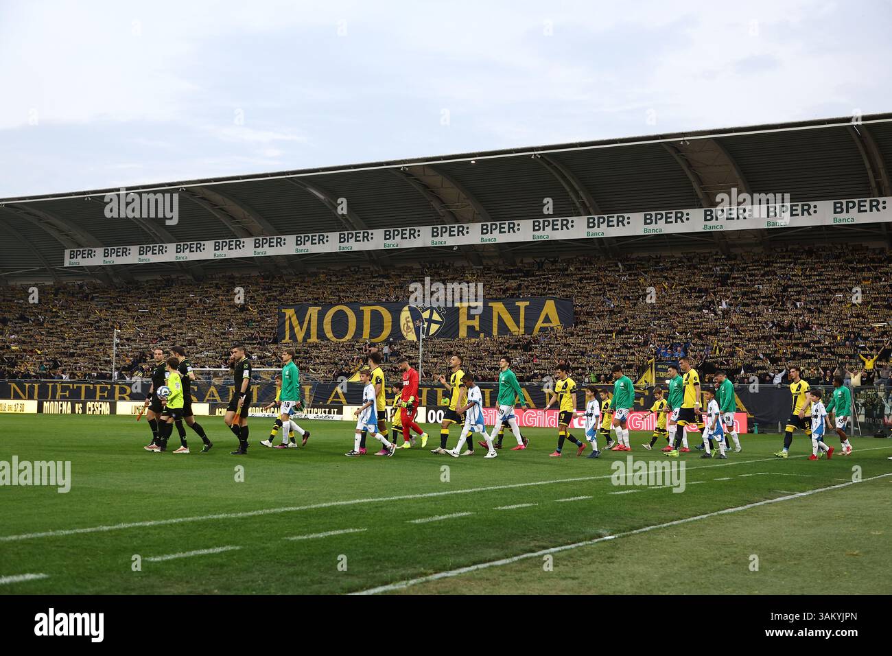 Supporters (Modena) ; during the Italian "Serie BÓ match between Modena ...