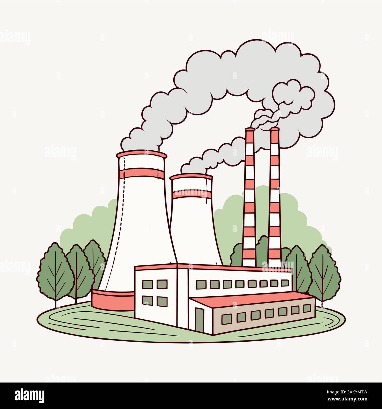 Air pollution vector illustration Stock Vector Image & Art - Alamy