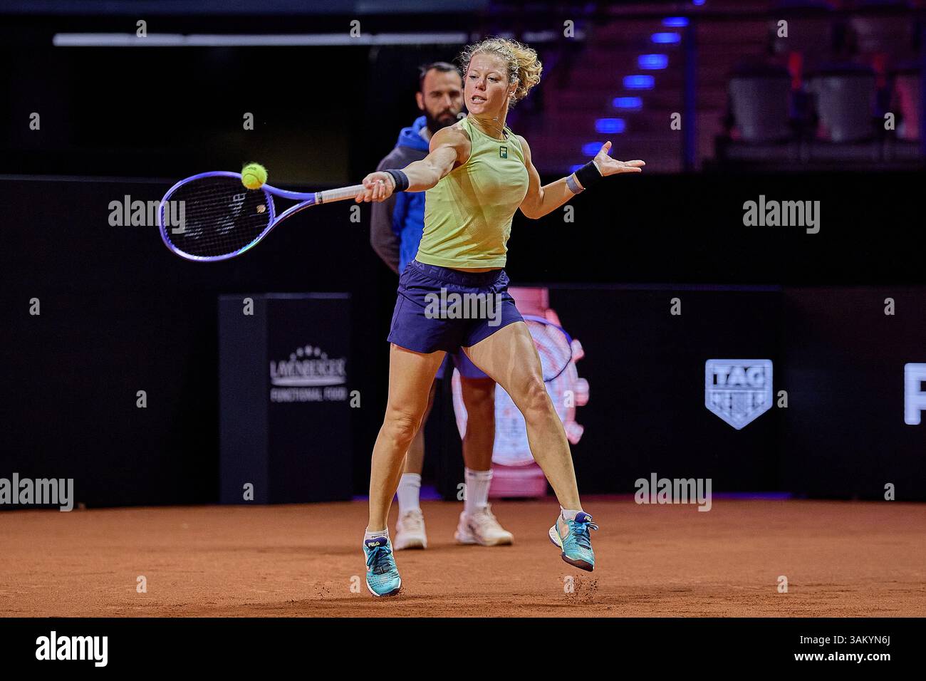 Stuttgart, Baden-Wuerttemberg, Germany. 13th Apr, 2025. Laura Siegemund of Germany during the 48 ...