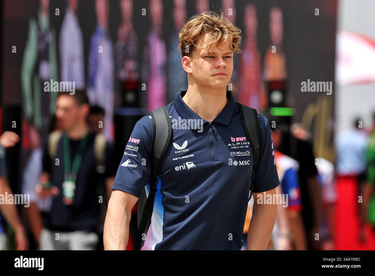 Sakhir, Bahrain. 13th Apr, 2025. Paul Aron (EST) Alpine F1 Team Reserve ...