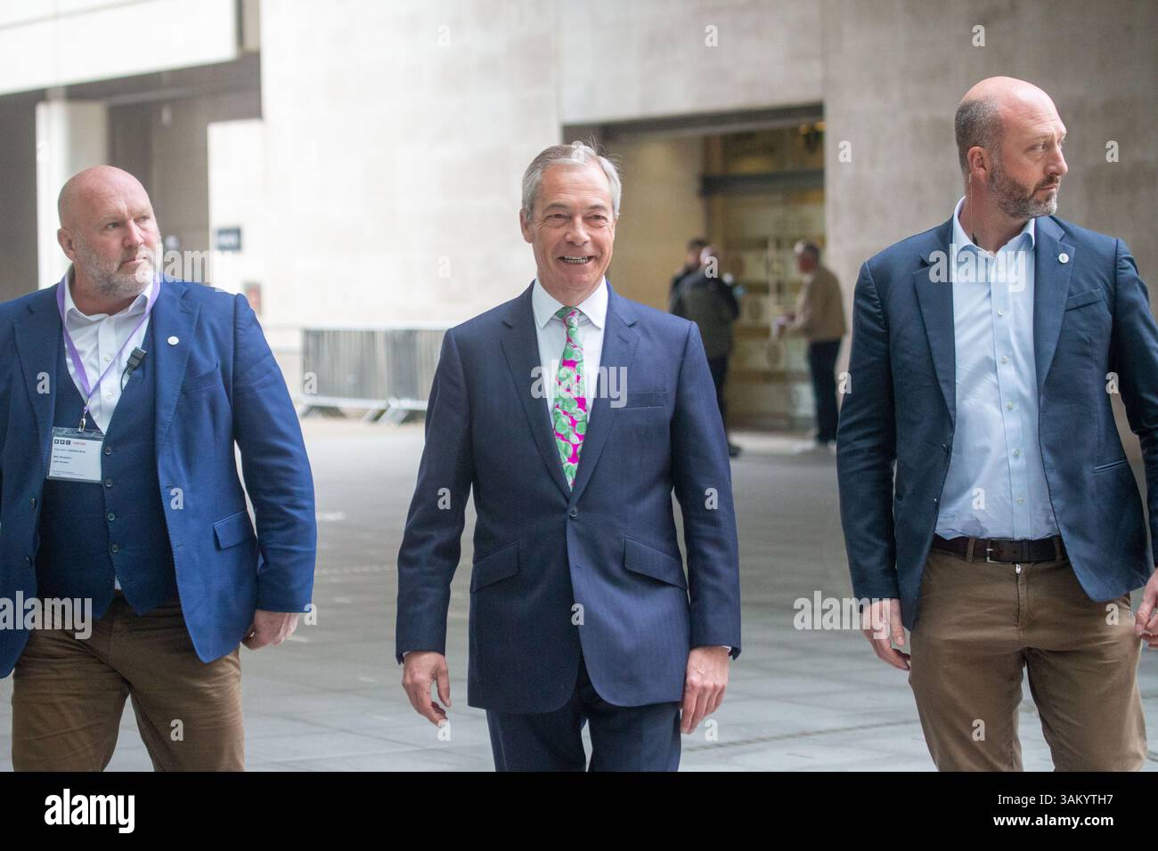 April 13, 2025, London, England, United Kingdom: Reform UK leader NIGEL ...