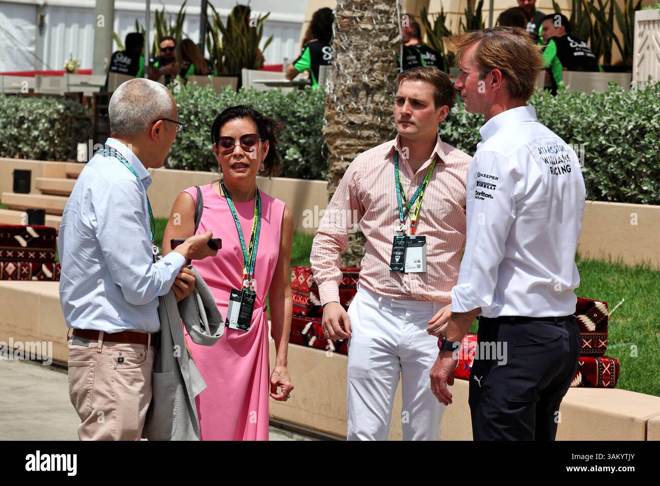 Sakhir, Bahrain. 13th Apr, 2025. Derek Chang (USA) Liberty Media ...
