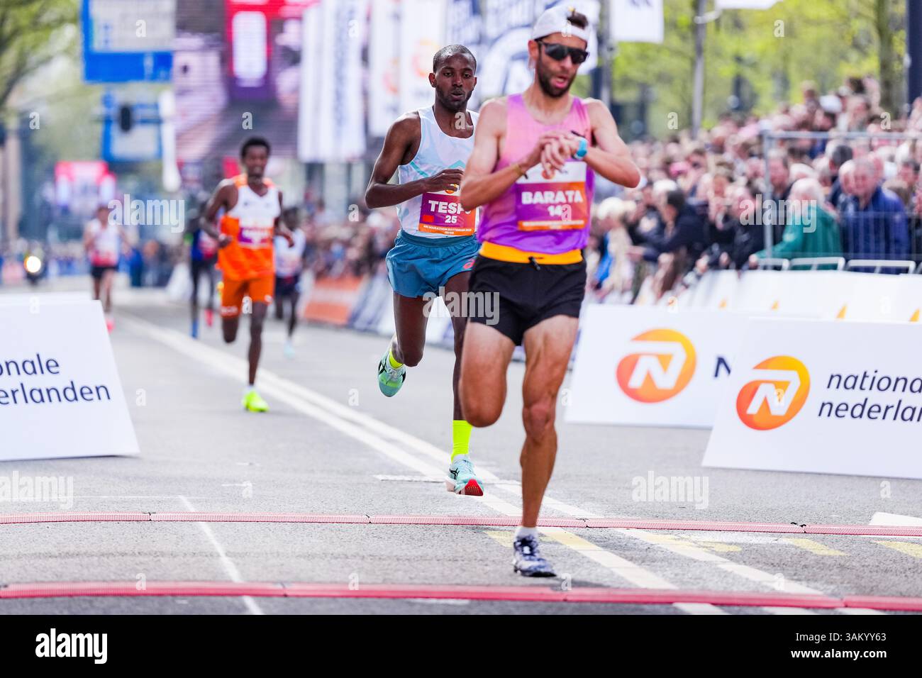 Rotterdam - (NED) Filmon Tesfu during the forty-fourth edition of the ...