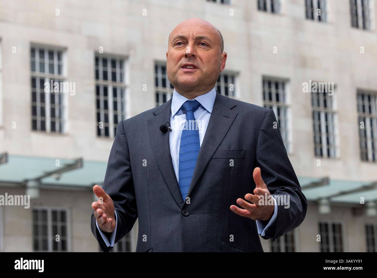 London, UK. 13th Apr, 2025. Andrew Griffith, Shadow Secretary of State ...