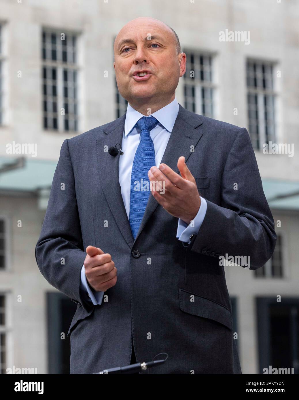 London, UK. 13 April 2025 Andrew Griffith, Shadow Secretary of State ...
