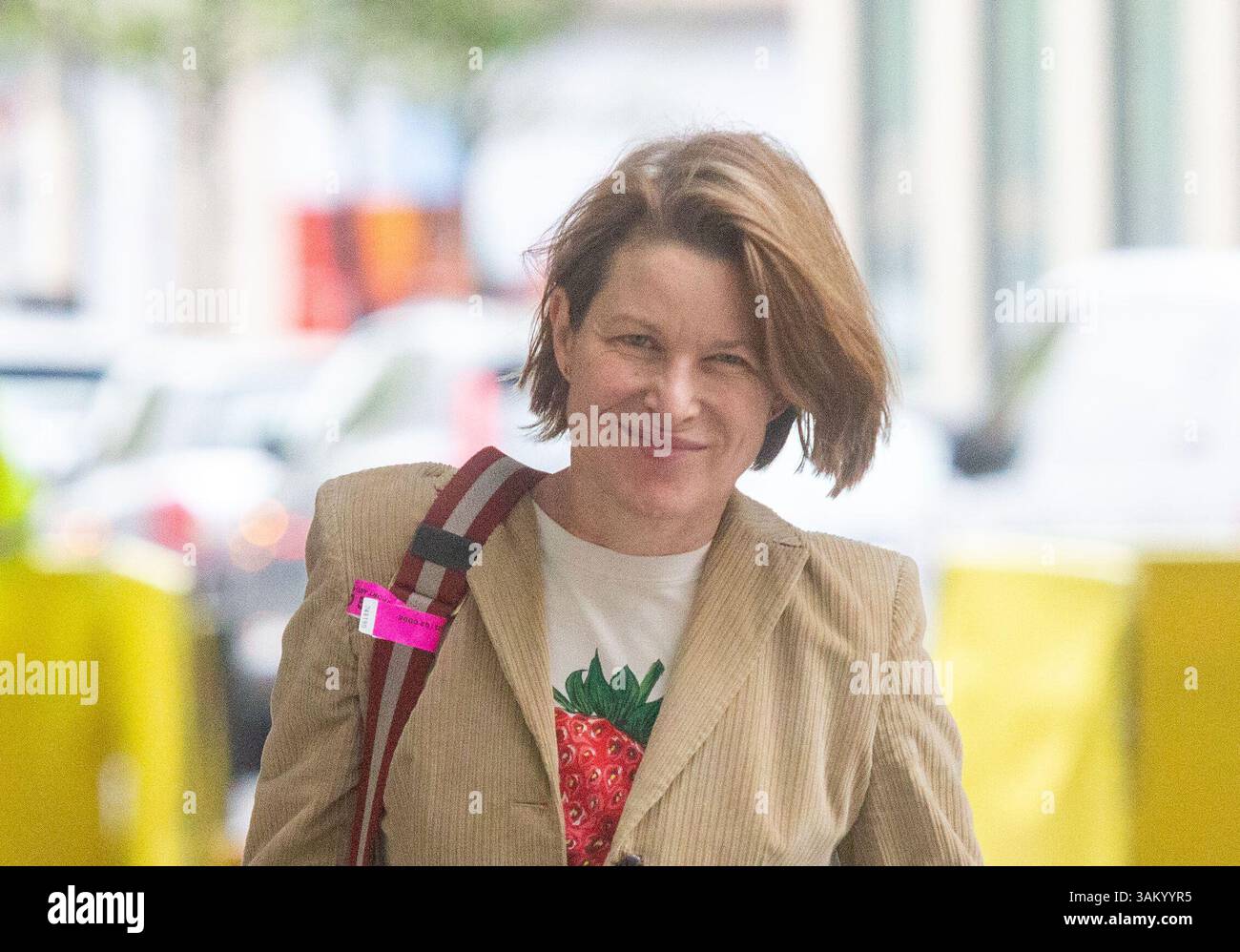 London, England, UK. 13th Apr, 2025. Journalist STEPHANIE FLANDERS ...