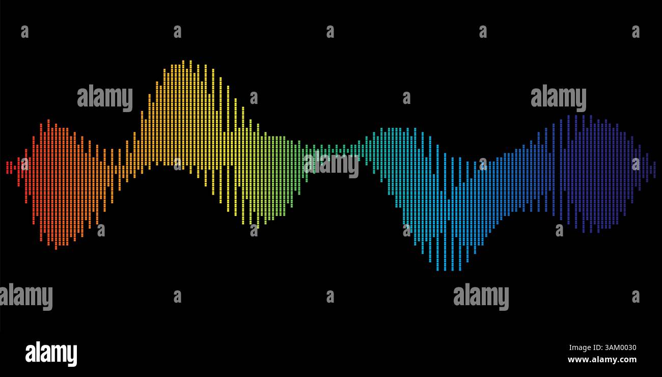 Digital EQ Music Equalizer. Sound Wave Design Element. Speaking Sound ...