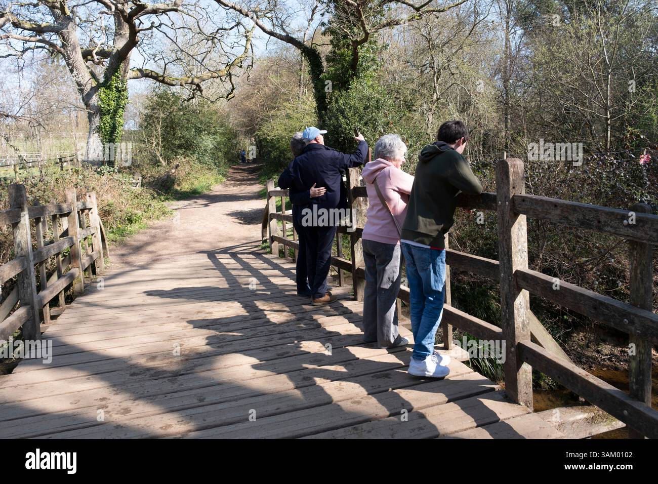 The famous, original Pooh Bridge at Hartfield, East Sussex, famous for ...
