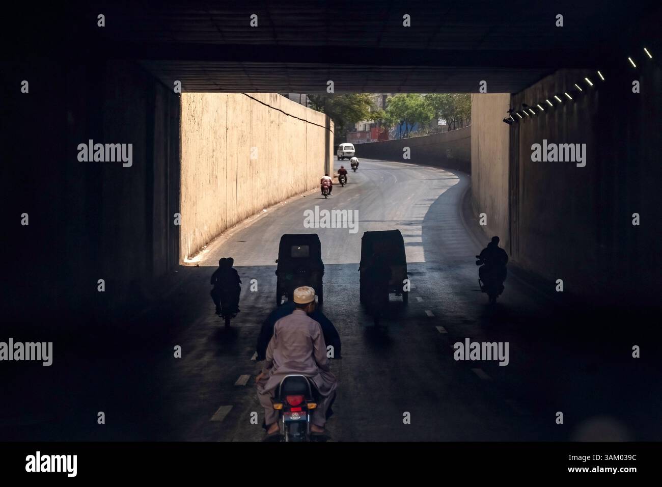 Karachi bridges and underpasses. Traffic and transport concept Stock ...