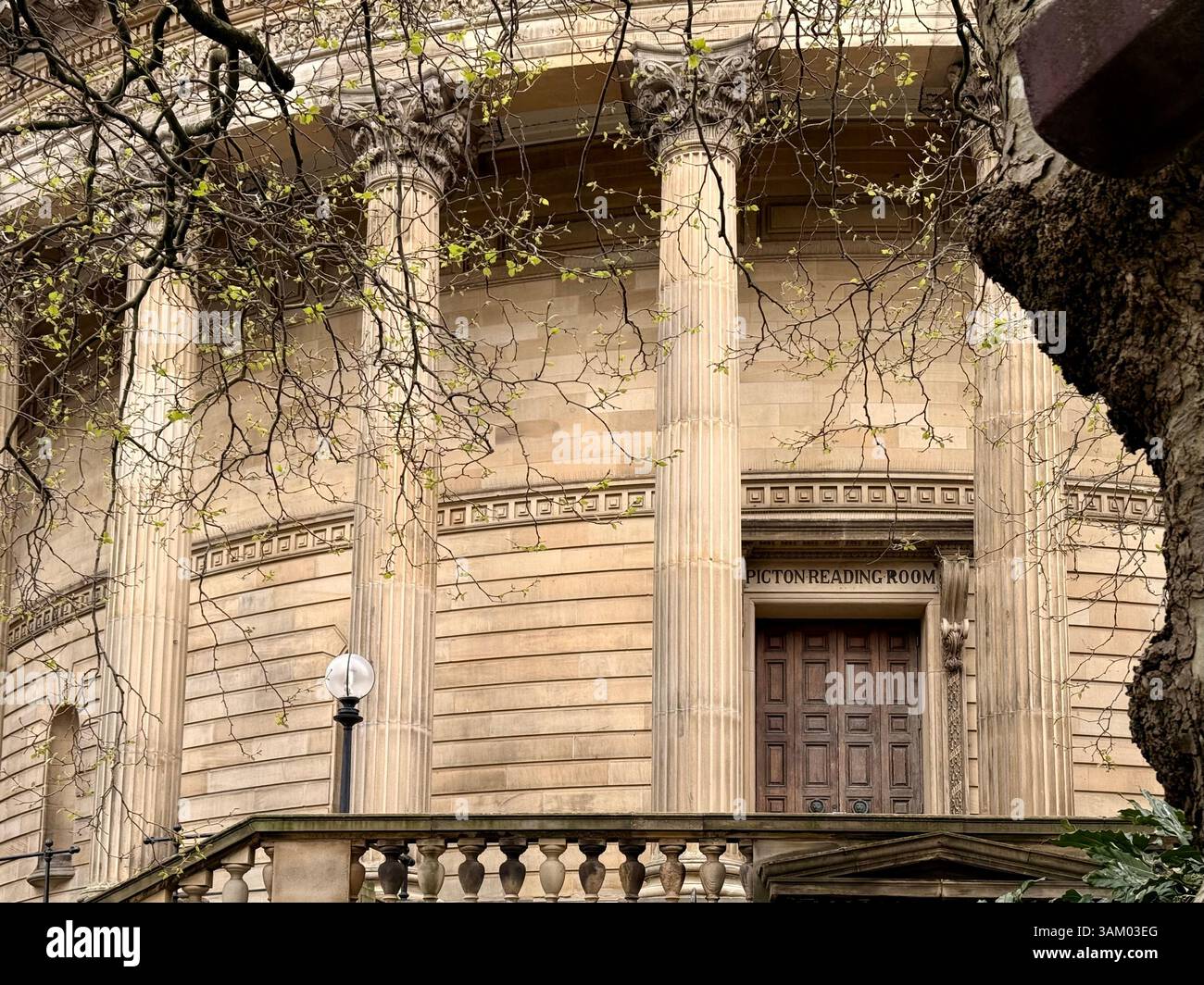 Door and columns of Picton Reading room part of Liverpool Central ...