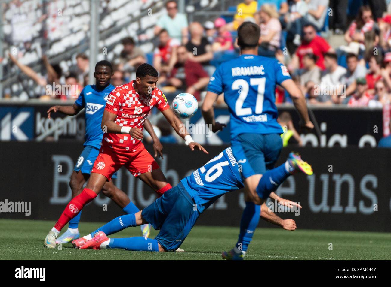 Moritz Jenz (1. FSV Mainz 05, #03) GER, TSG 1899 Hoffenheim vs. 1. FSV ...