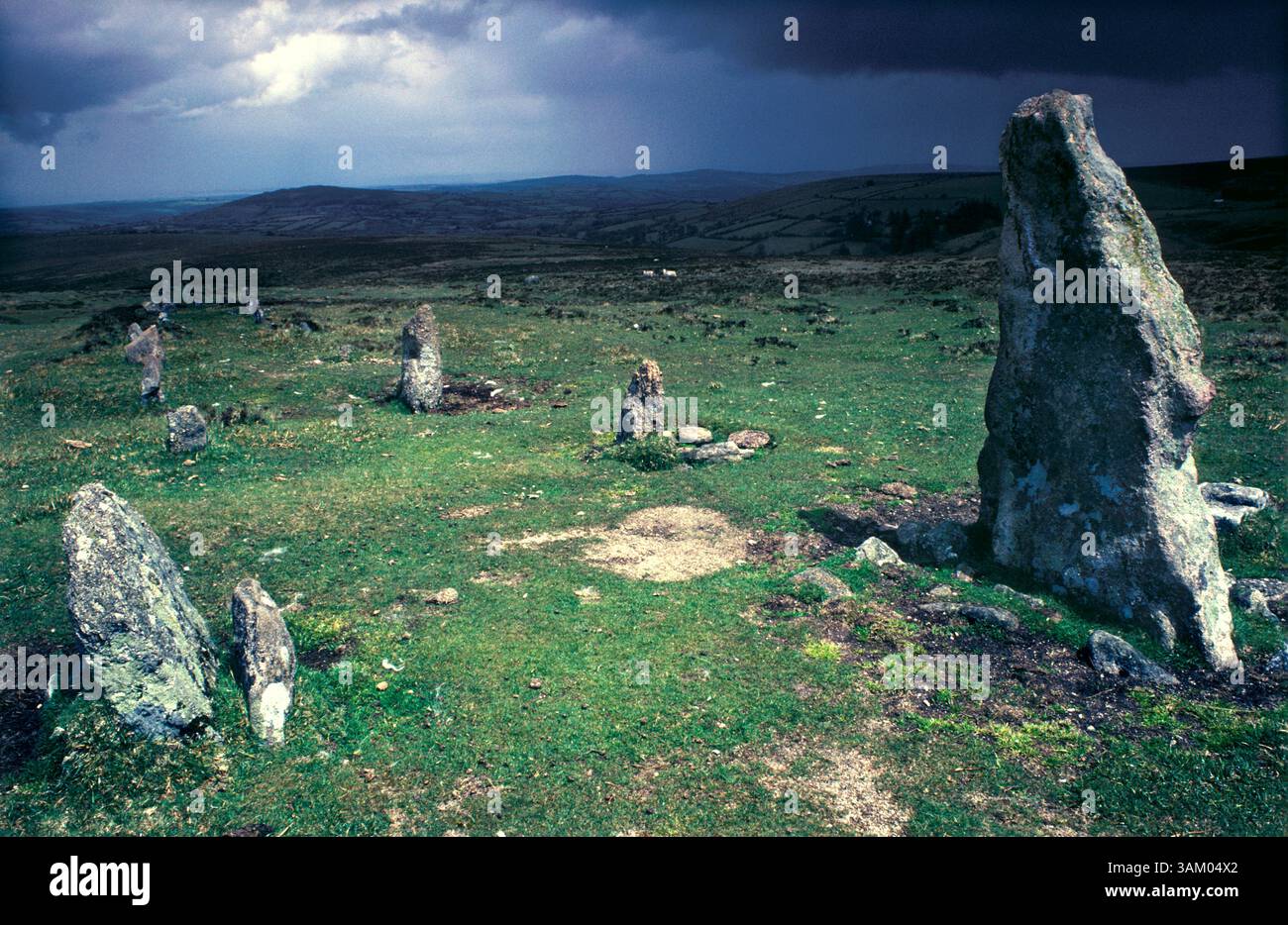 Chagford, Devon, England June 1993. At the south end of Chagford Common ...