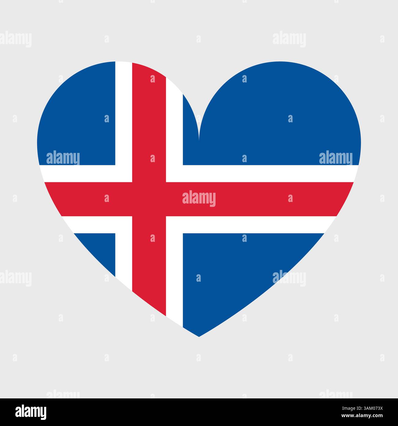 Iceland Flag icon. Official vector Icelandic flag isolated on white ...