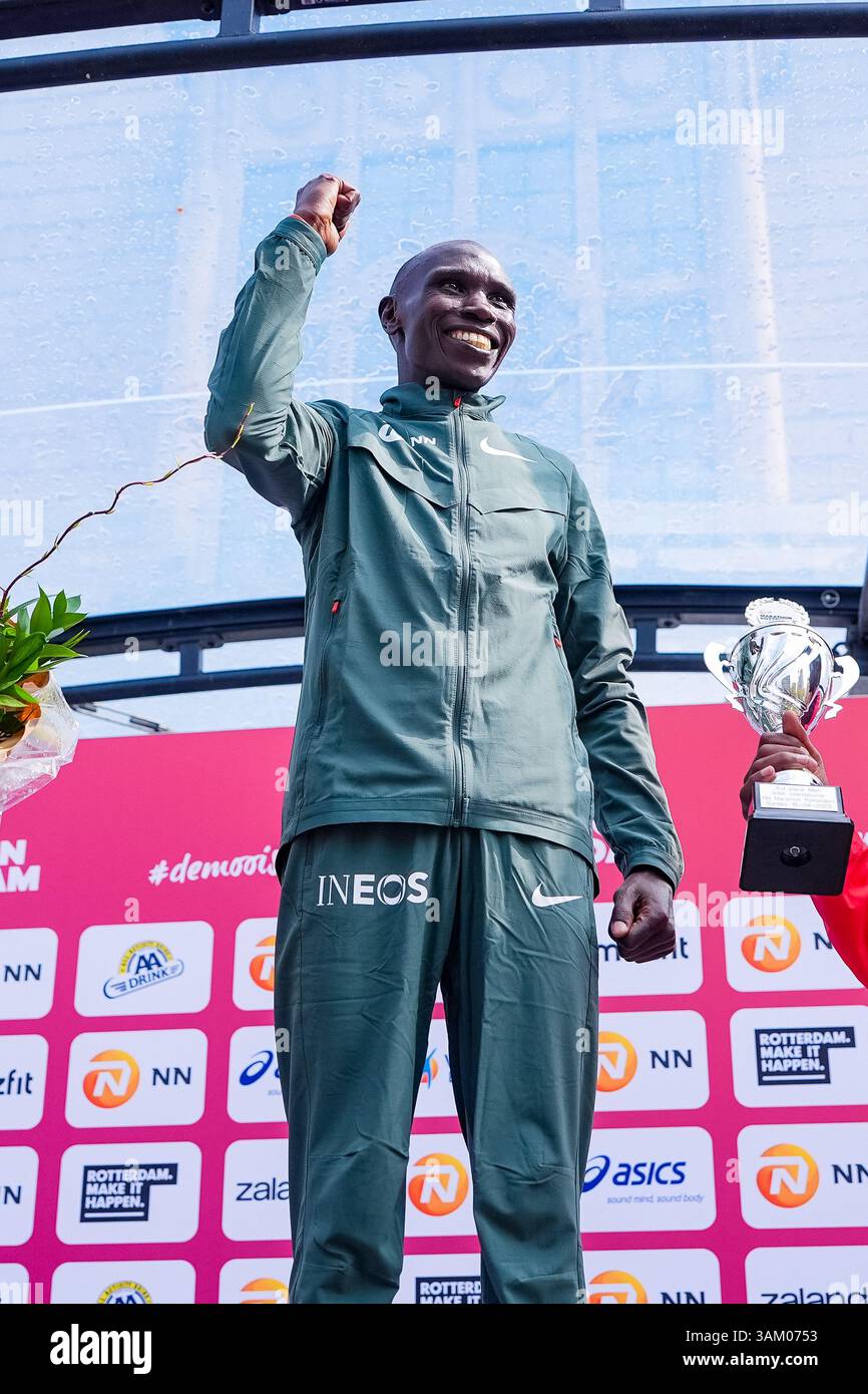 Rotterdam - first place winner (KEN) Geoffrey Kamworor during the forty ...