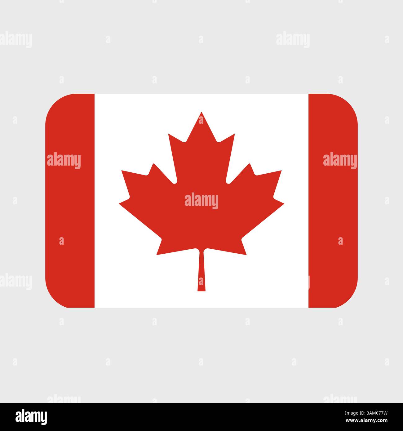 Canada Flag icon. Official vector Canadian flag isolated on white ...