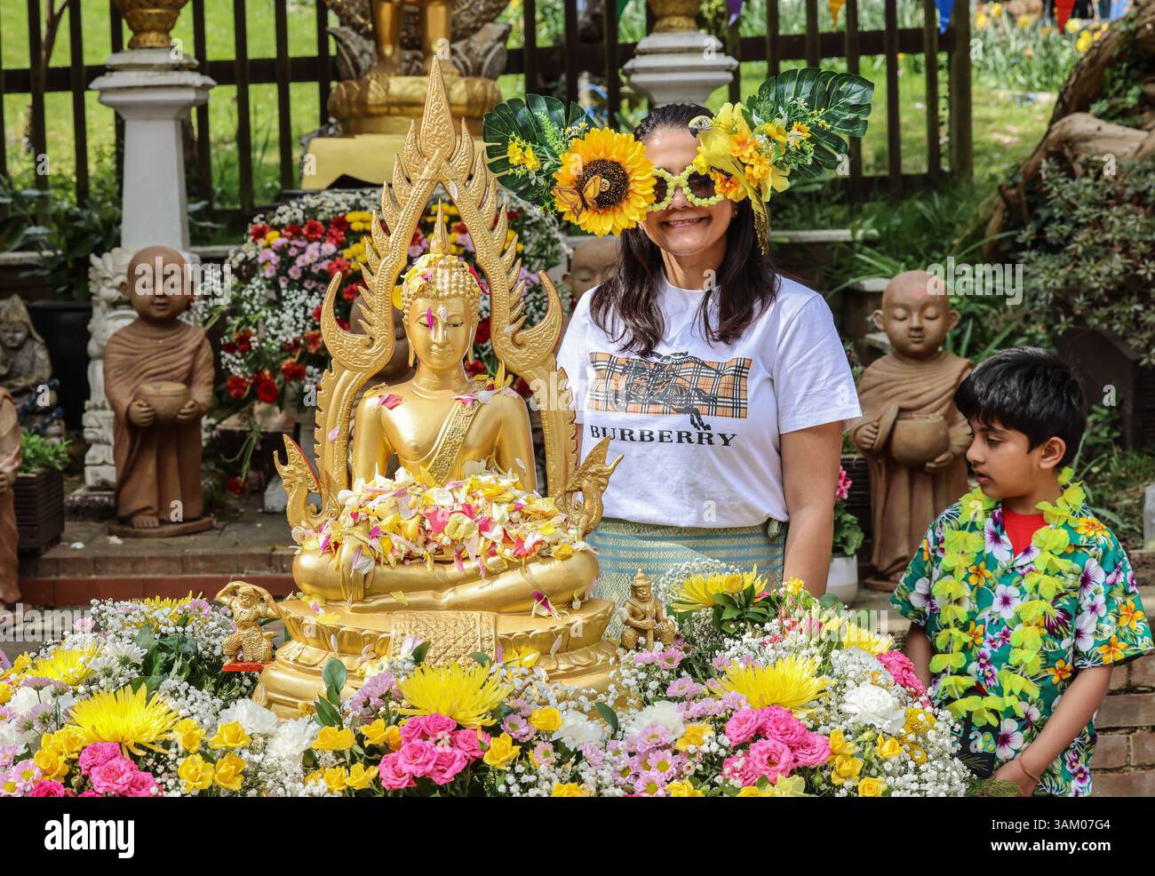 Buddhapadipa Temple, Wimbledon, London 13 April 2025 The Songkran ...
