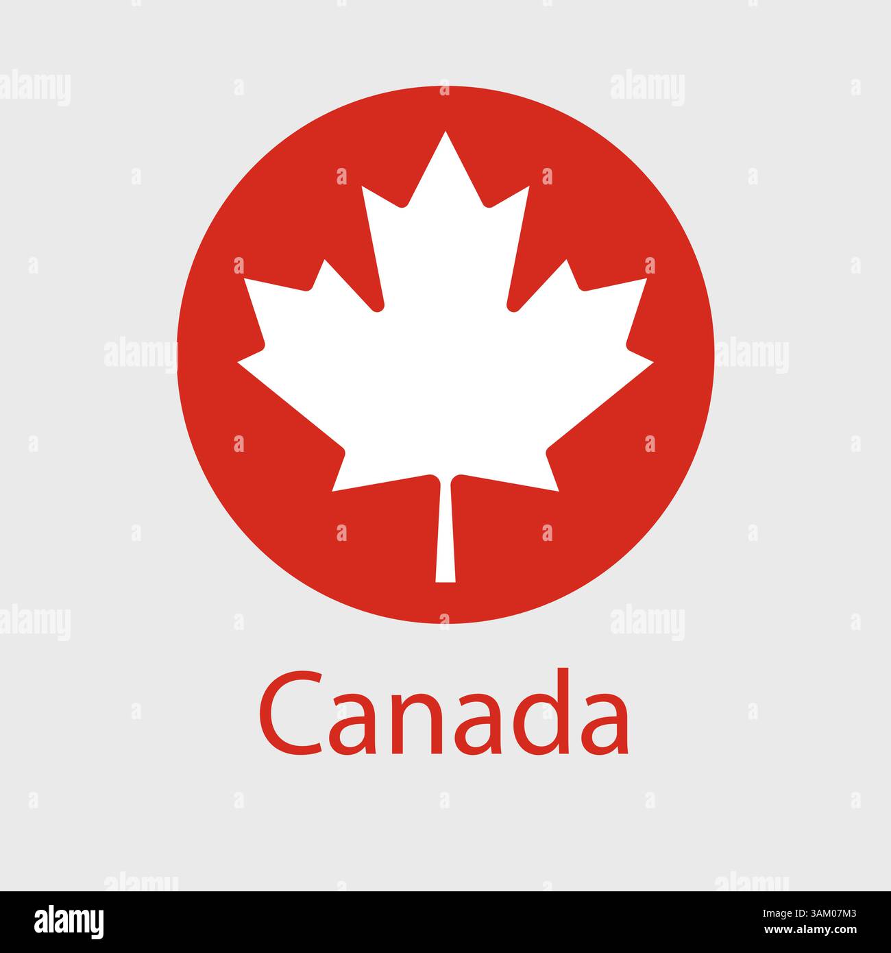 Canada Flag icon. Official vector Canadian flag isolated on white ...
