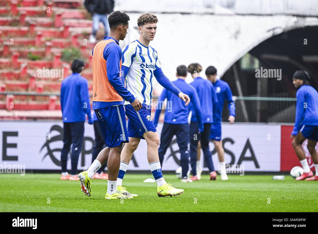 Gent's Mathias Delorge pictured before a soccer match between Royal ...