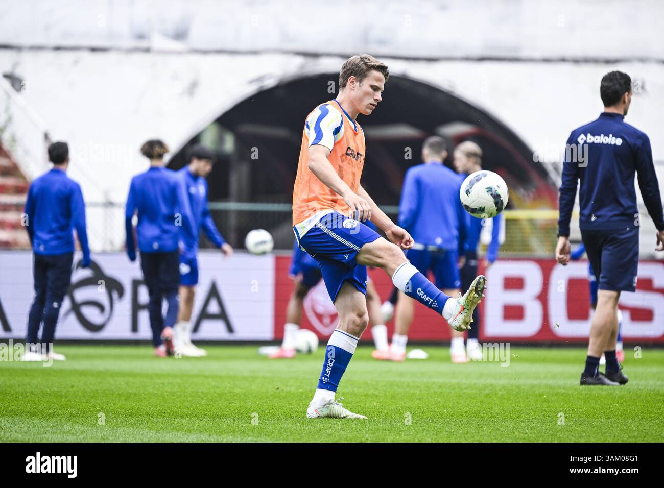 Gent's Matisse Samoise pictured before a soccer match between Royal ...