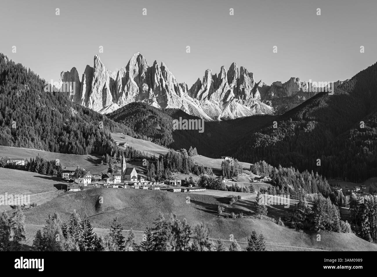 Famous alpine place Santa Maddalena village with magical Dolomites ...
