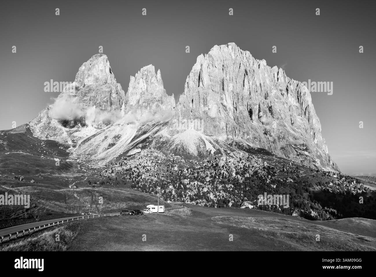 Famous alpine place Santa Maddalena village with magical Dolomites ...