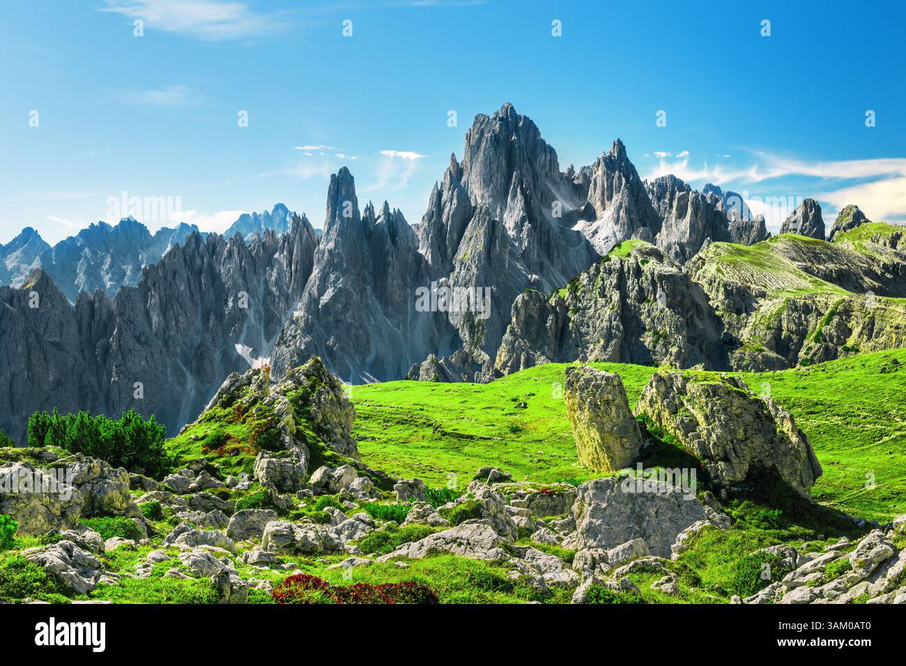 Famous alpine place of the world, Santa Maddalena village with magical ...